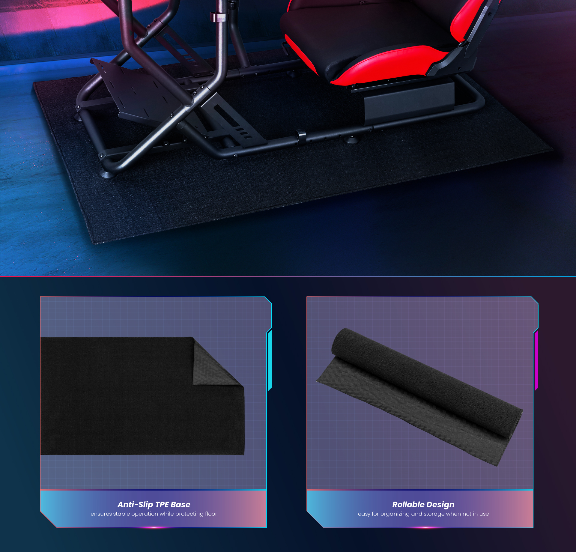 China Standard Racing Simulator Mat Supplier and Manufacturer- LUMI Game