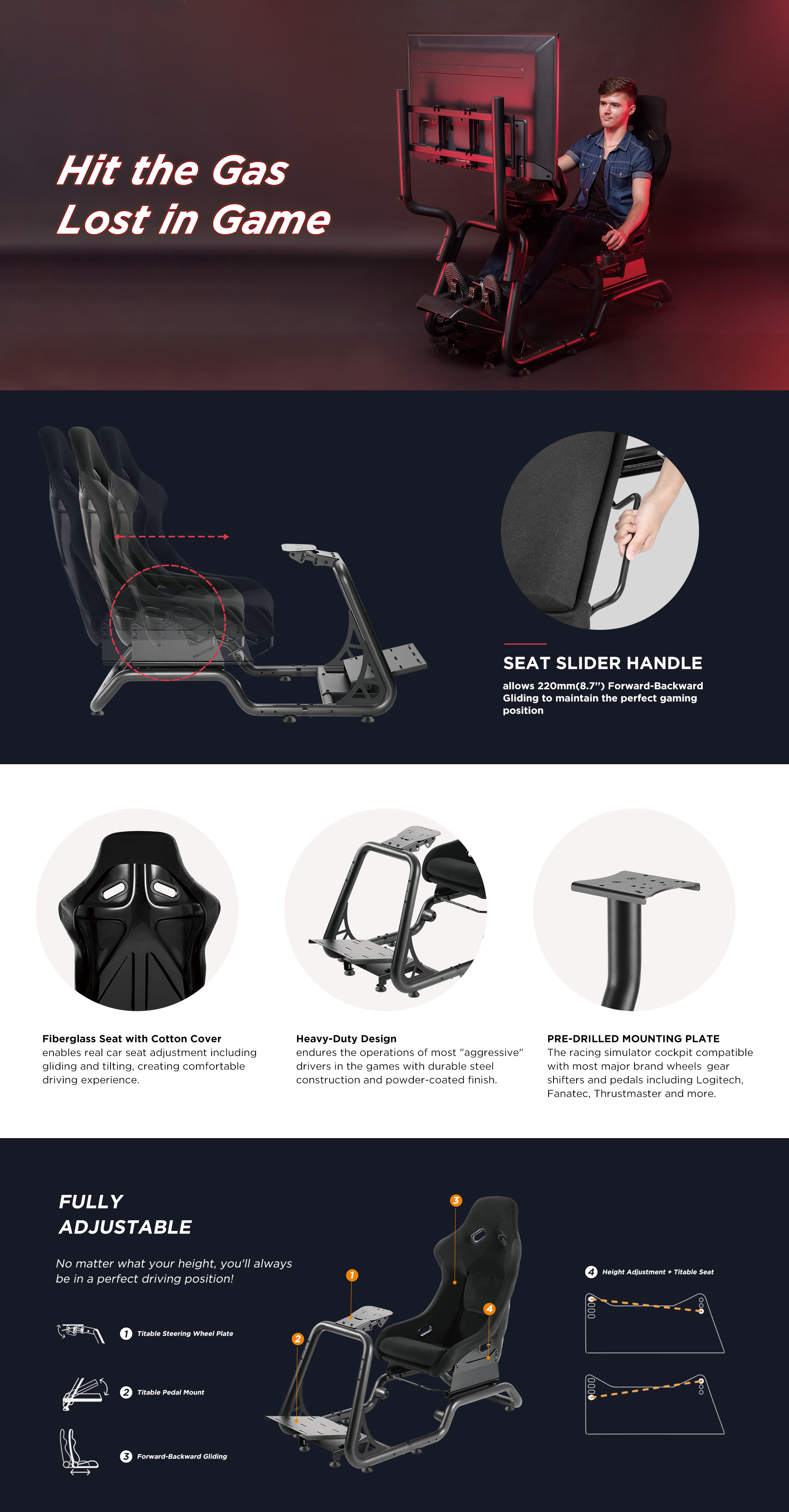 China Premium Racing Simulator Cockpit Seat Supplier and Manufacturer ...