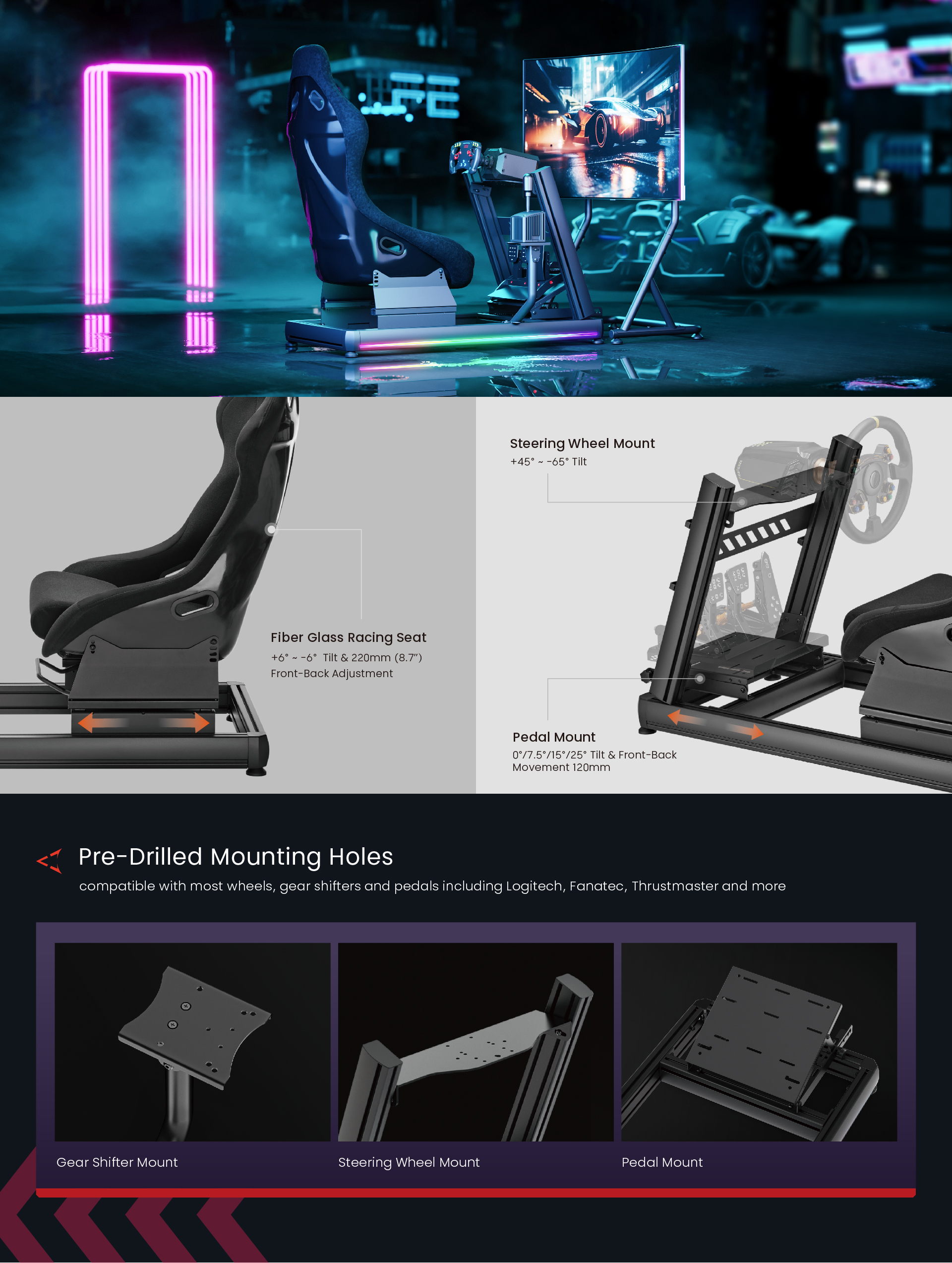 China Upscale Aluminum Racing Simulator Cockpit Supplier and ...