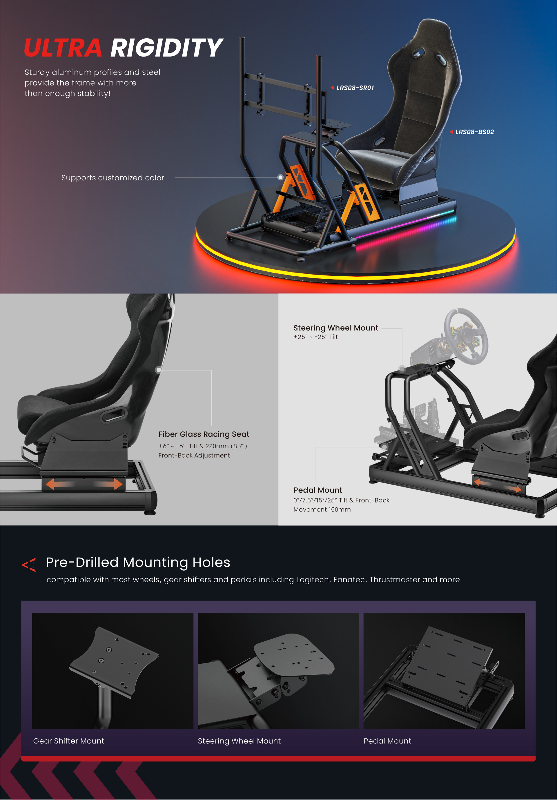 China Upscale Aluminum Racing Simulator Cockpit Supplier and ...