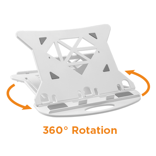 Foldable Plastic Laptop Riser with Swivel Base Supplier and ...
